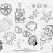 Seaside Tattoo Stamps: 100+ Summer Procreate Brushes - Etsy