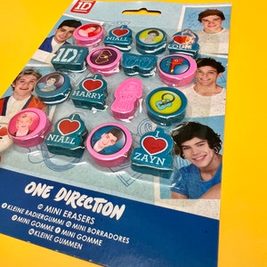 One Direction Memorabilia: Mini Eraser Set Perfect for Fans - Etsy