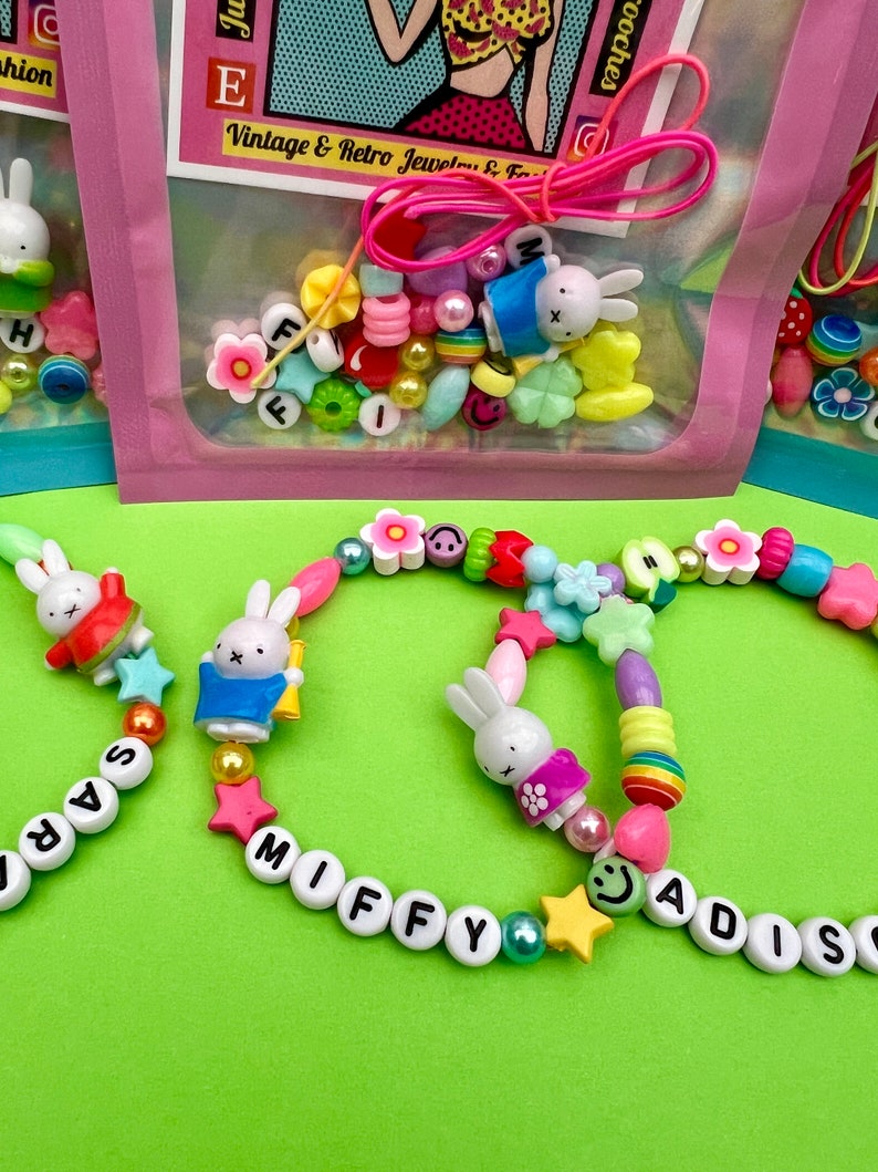 Miffy Bracelet DIY Bracelet Kit Craft Kit Party Favor - Etsy