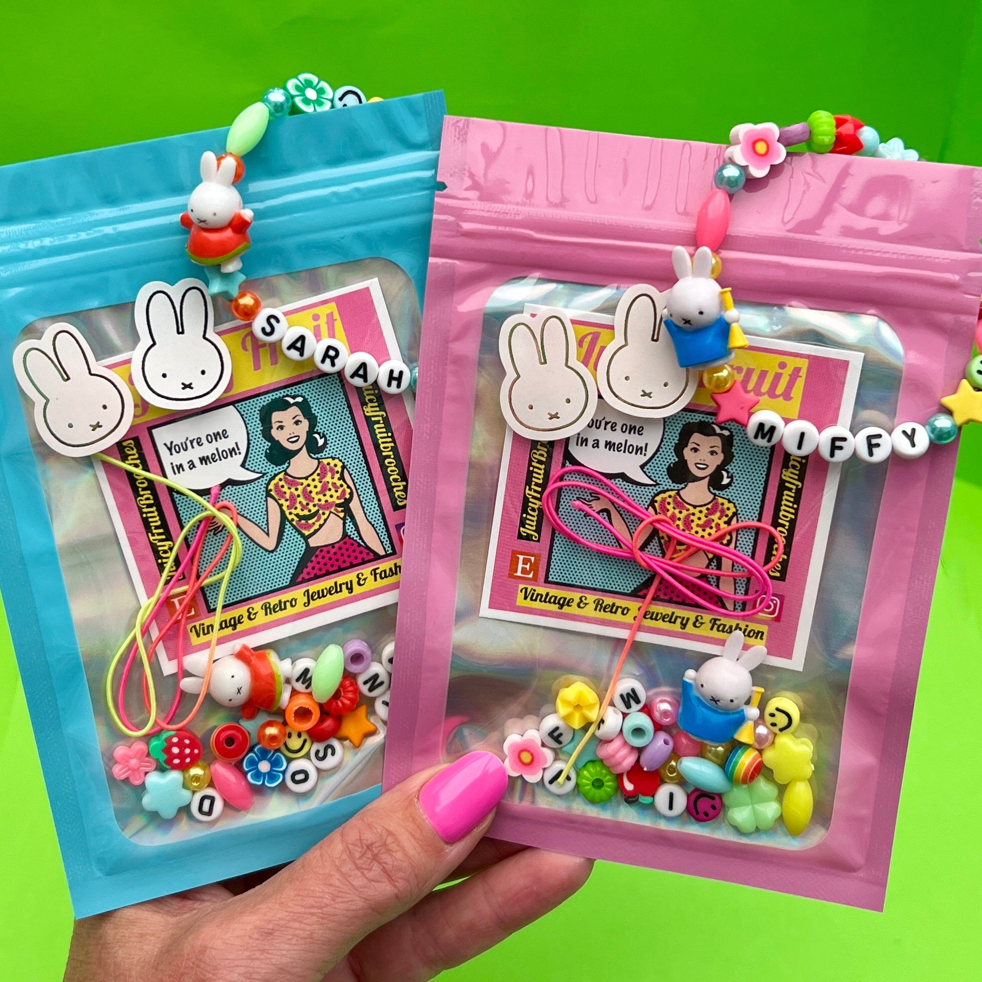 Miffy Bracelet DIY Bracelet Kit Craft Kit Party Favor - Etsy