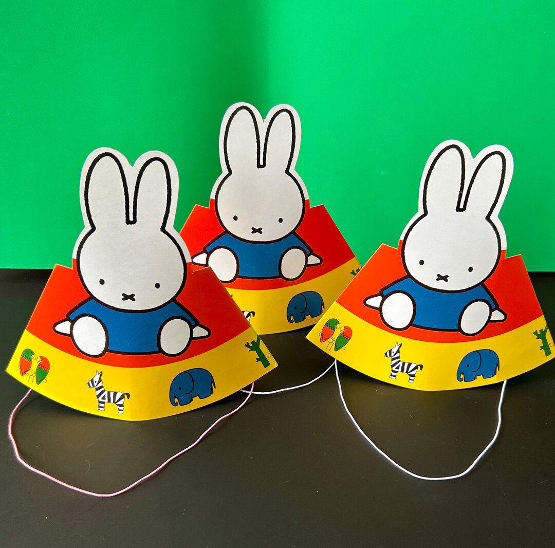 Cute Miffy Party Hat - Party Decoration for Kids Birthday - Etsy