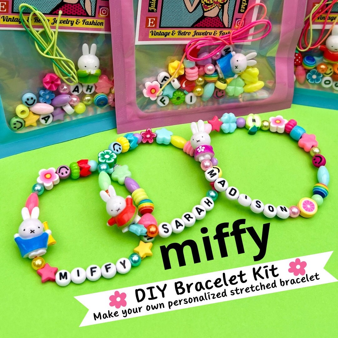 Miffy Bracelet DIY Bracelet Kit Craft Kit Party Favor - Etsy