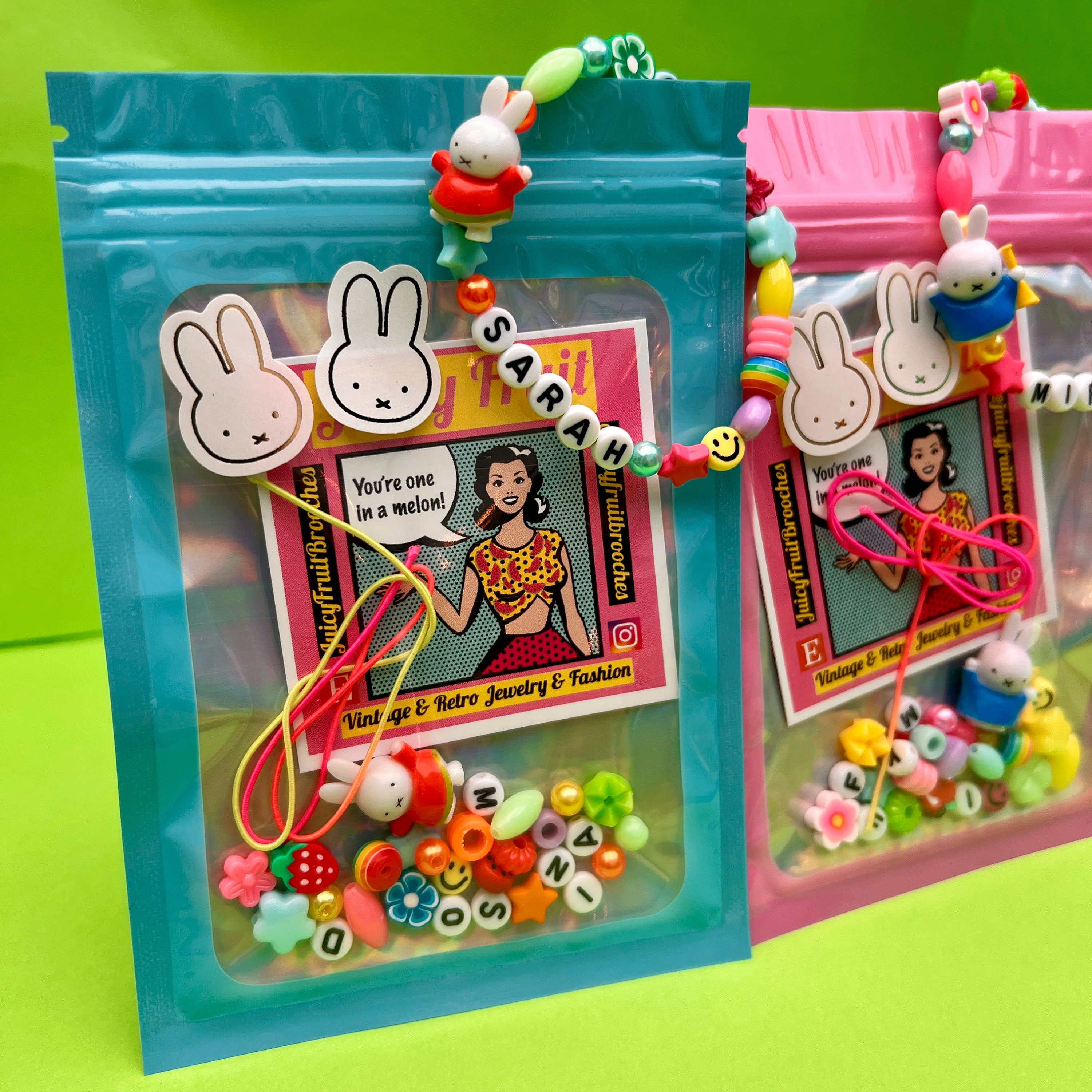 Miffy Bracelet DIY Bracelet Kit Craft Kit Party Favor - Etsy