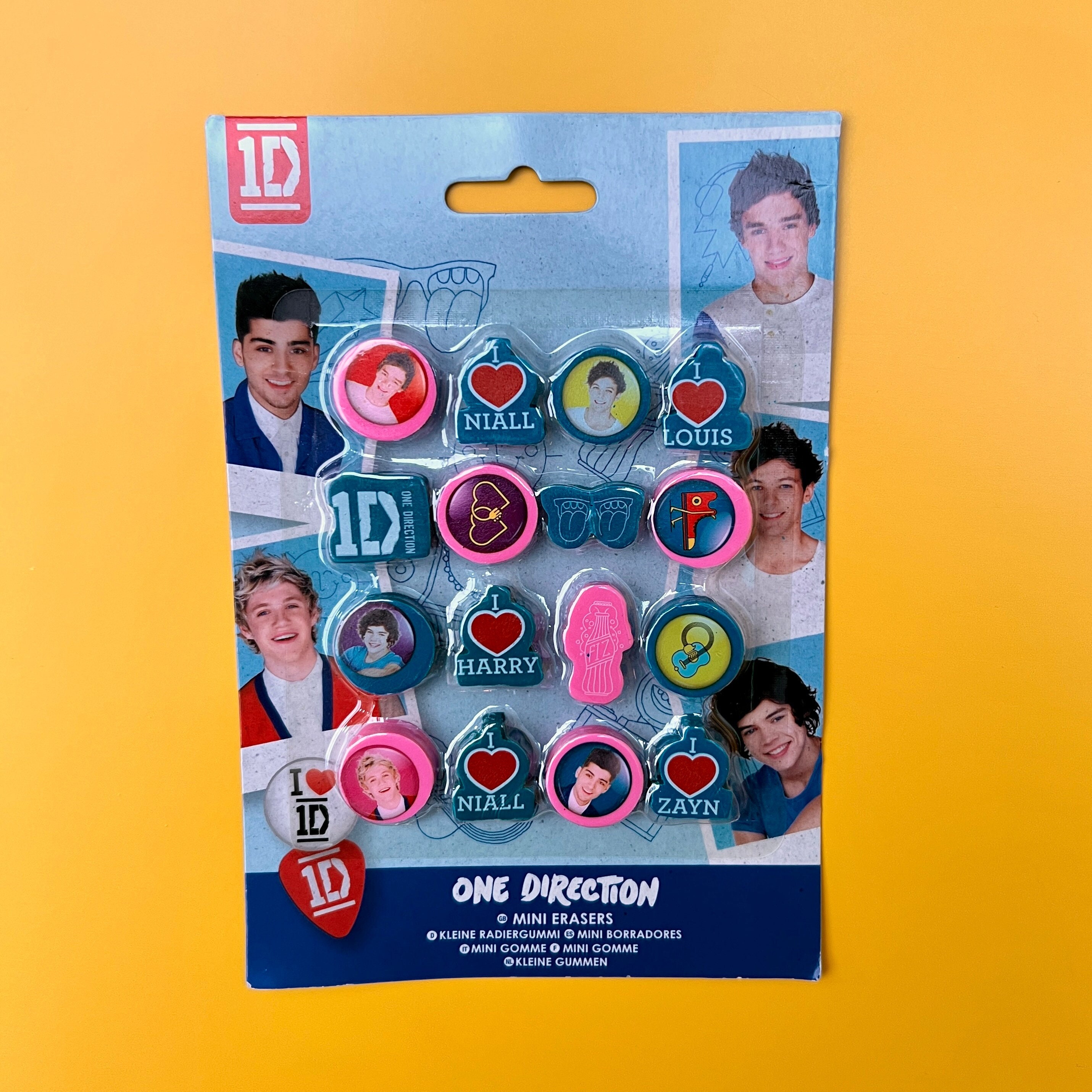 One Direction Memorabilia: Mini Eraser Set Perfect for Fans - Etsy