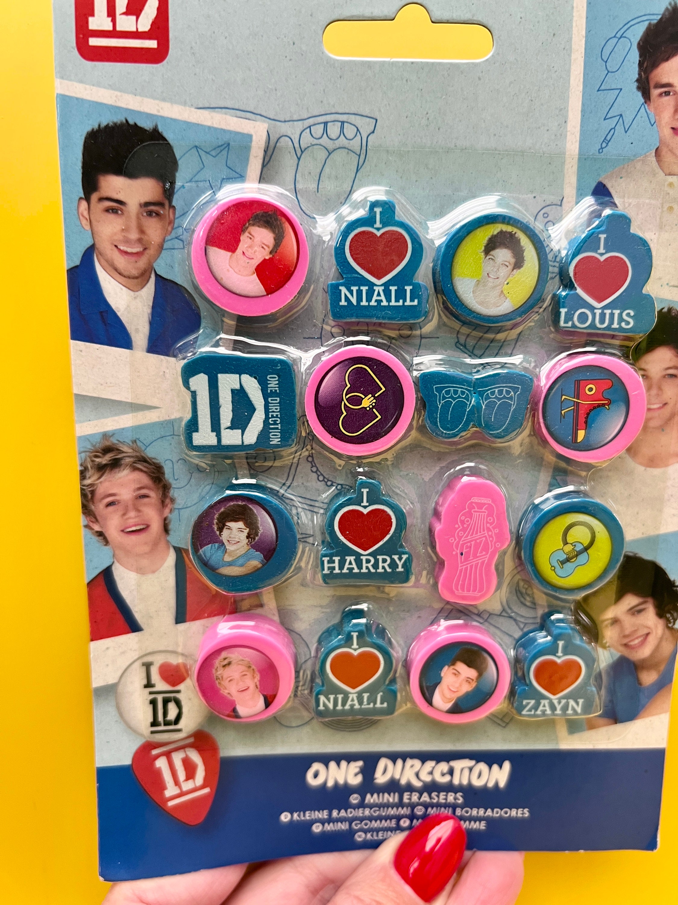 One Direction Memorabilia: Mini Eraser Set Perfect for Fans - Etsy