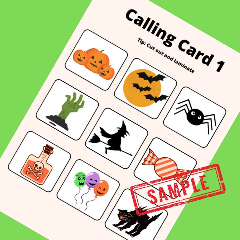25 Halloween BINGO Cards Printable, Halloween Activity Game, Classroom ...