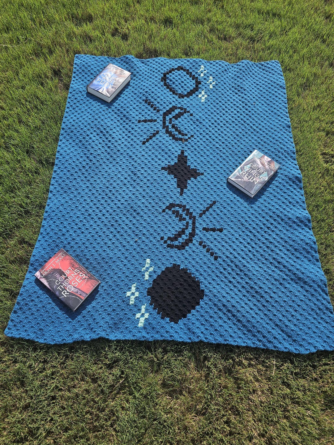 Feyre's Moon Phases Back Tattoo Tapestry Crochet C2C Pattern ...