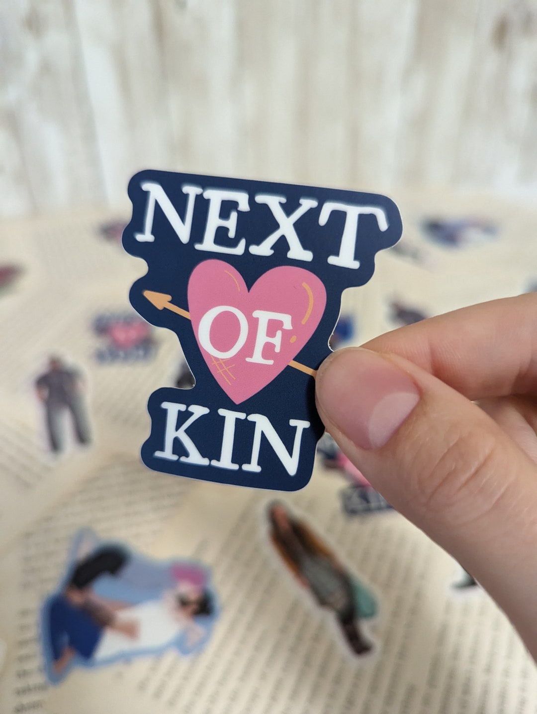 Next of Kin Original Logo Sticker Bookish Gift Kindle Sticker Reading ...