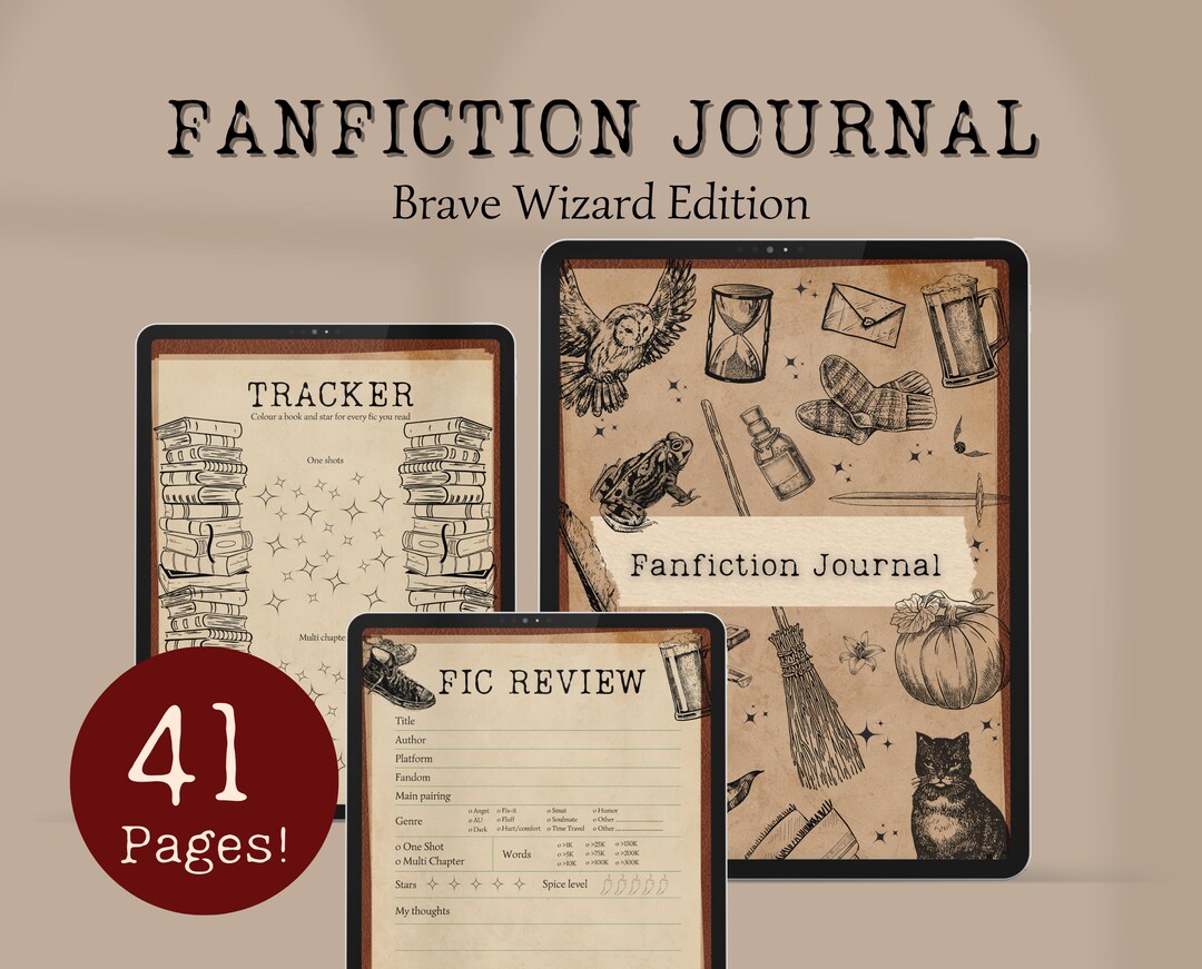 Brave Wizarding Fanfic Journal - Reading Log - Etsy