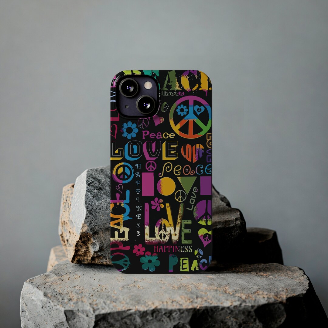 Love and Peace iPhone 15 Plus Cases, iPhone 15 14 13 Pro Max ...