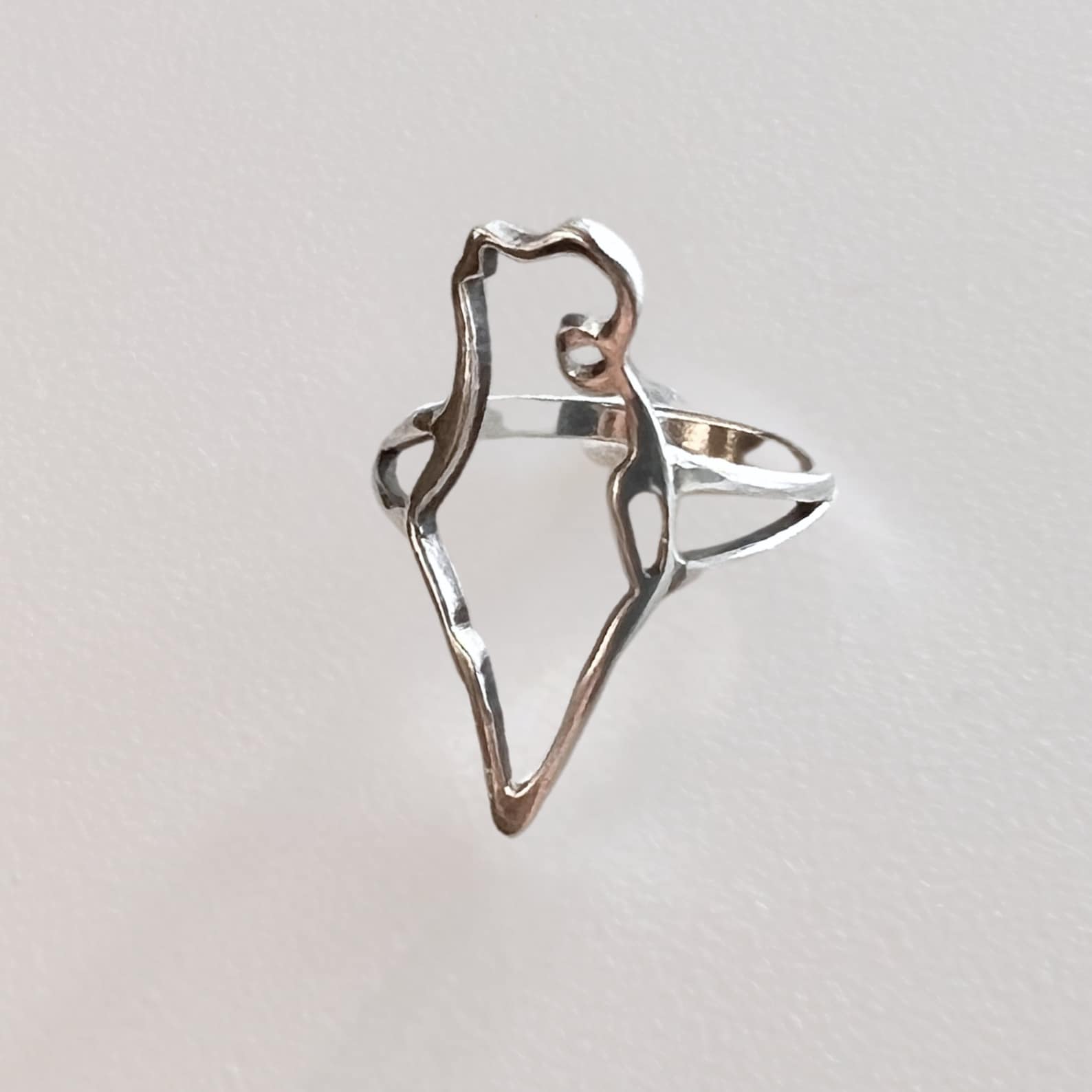 Palestine Map Ring | Palestine Country Ring | Silver Palestine Ring ...