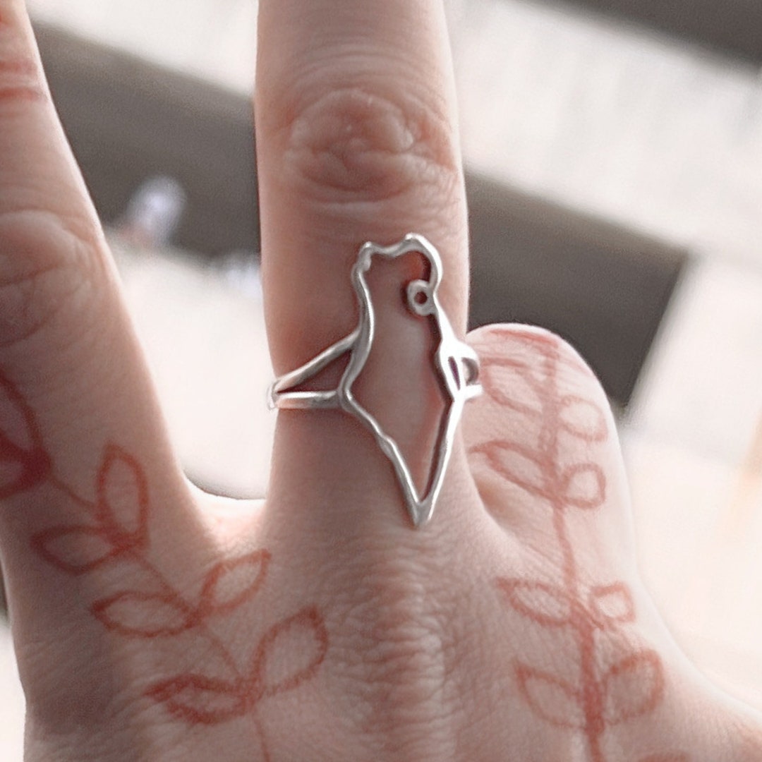 Palestine Map Ring Palestine Country Ring Silver Palestine Ring ...