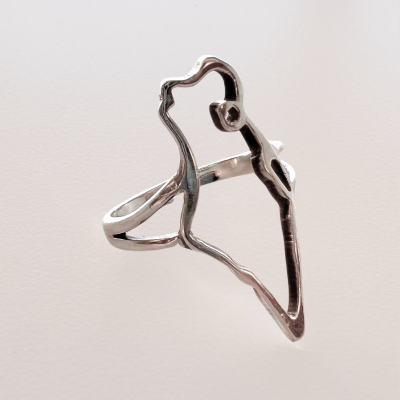 Palestine Map Ring | Palestine Country Ring | Silver Palestine Ring ...