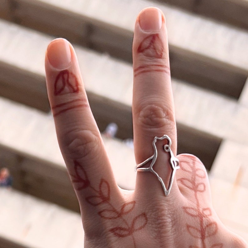Palestine Map Ring | Palestine Country Ring | Silver Palestine Ring ...