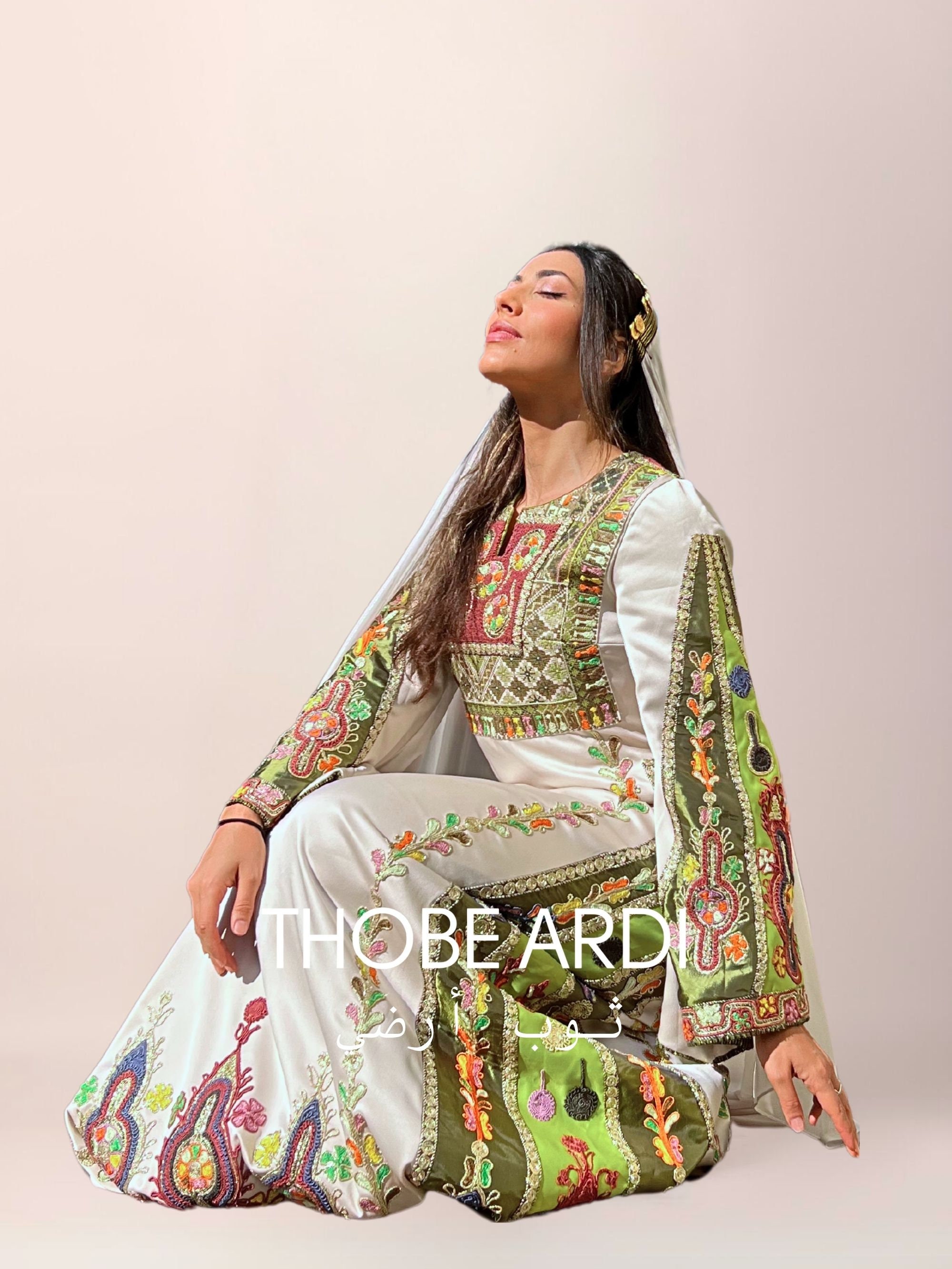 Handmade Palestinian Embroidered Thobe | Tatreez Dress | Henna Night ...