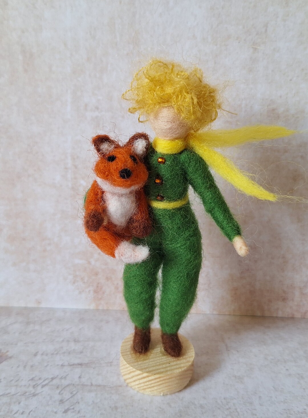 The Little Prince, Fox, Felt Figure, Felt Figures, Needle Felted, Plug ...