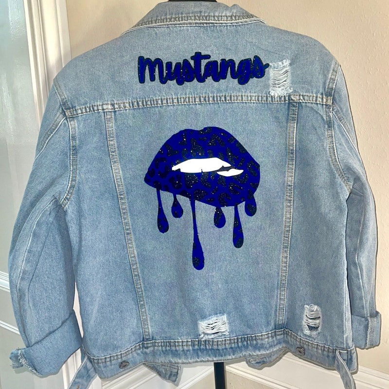 College Jean Jacket - Etsy