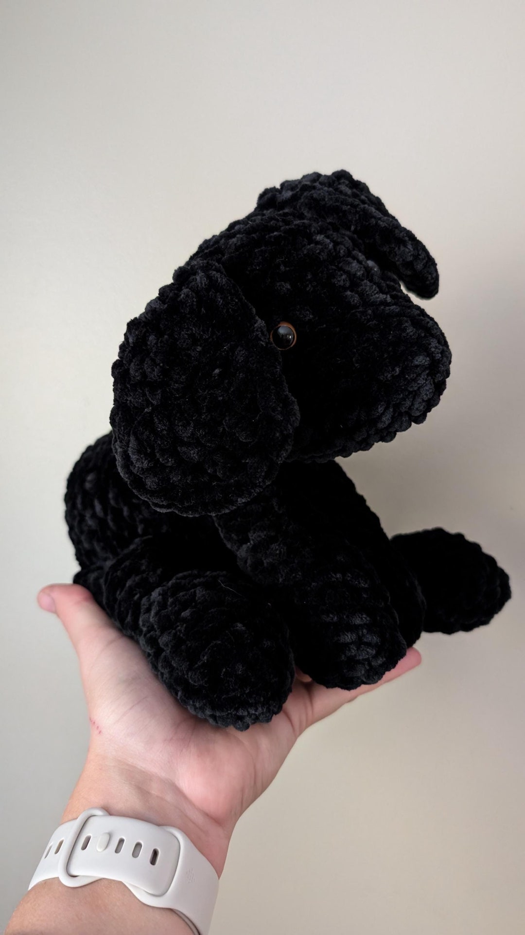 Black Lab Stuffed Animal Ready to Ship Knotted Legs - Etsy
