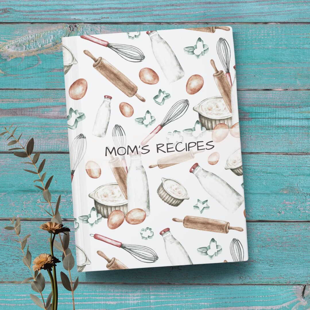 Moms Recipe Book Journal Kitchen Recipe Notebook Gift Kitchen Cooking ...