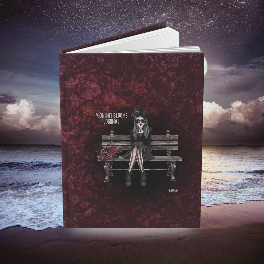 Goth Journal Goth Floral Journal Whimsigoth Dark Aesthetic Notebook ...