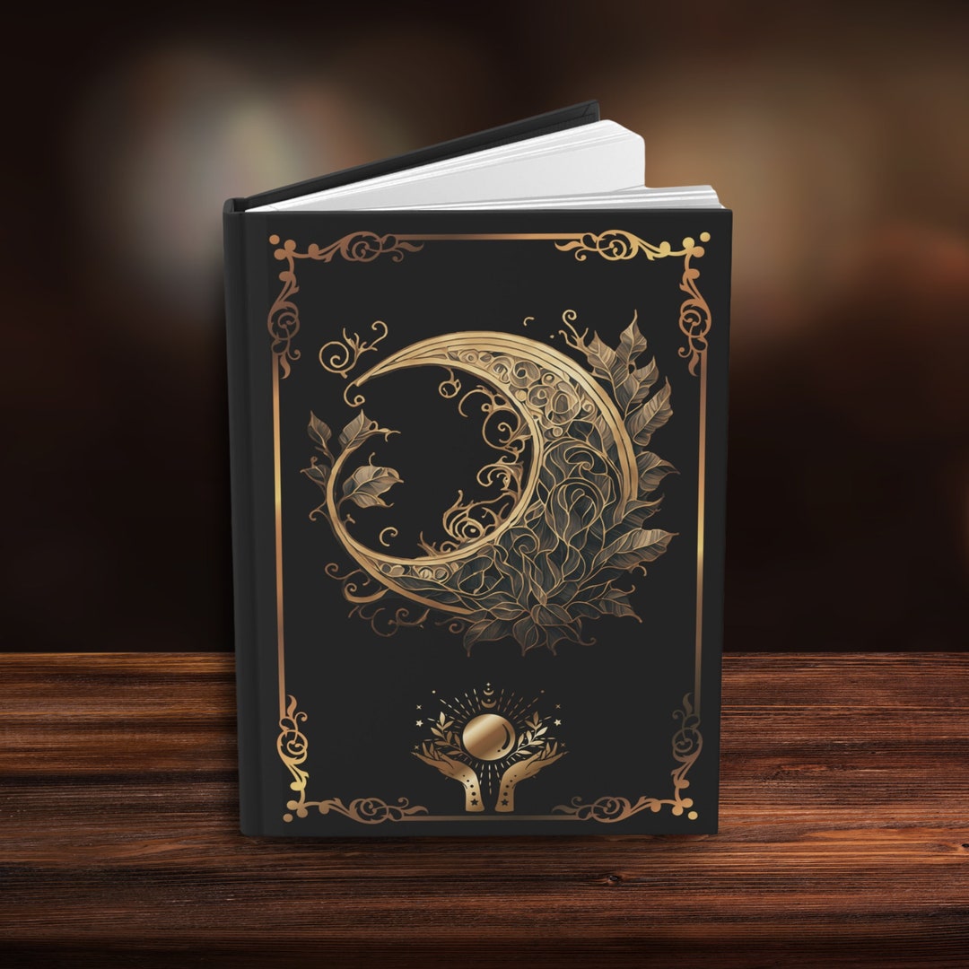 Crescent Moon Book Magic Moon Journal Notebook Personal Gratitude ...