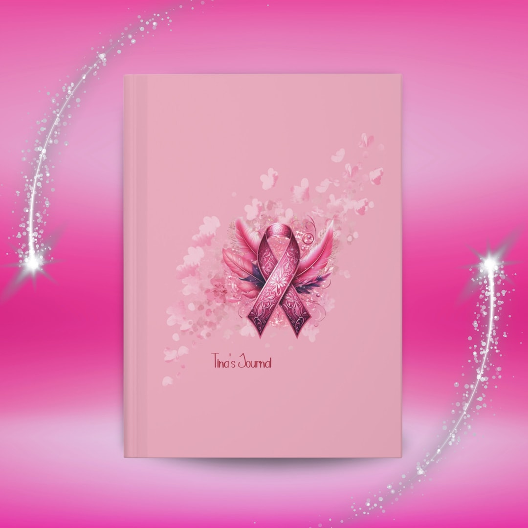 Pink Breast Cancer Awareness Notebook Journal Women Notebook Cancer ...