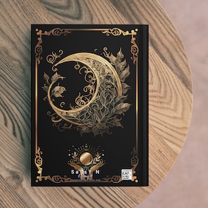 Crescent Moon Book Magic Moon Journal Notebook Personal Gratitude ...