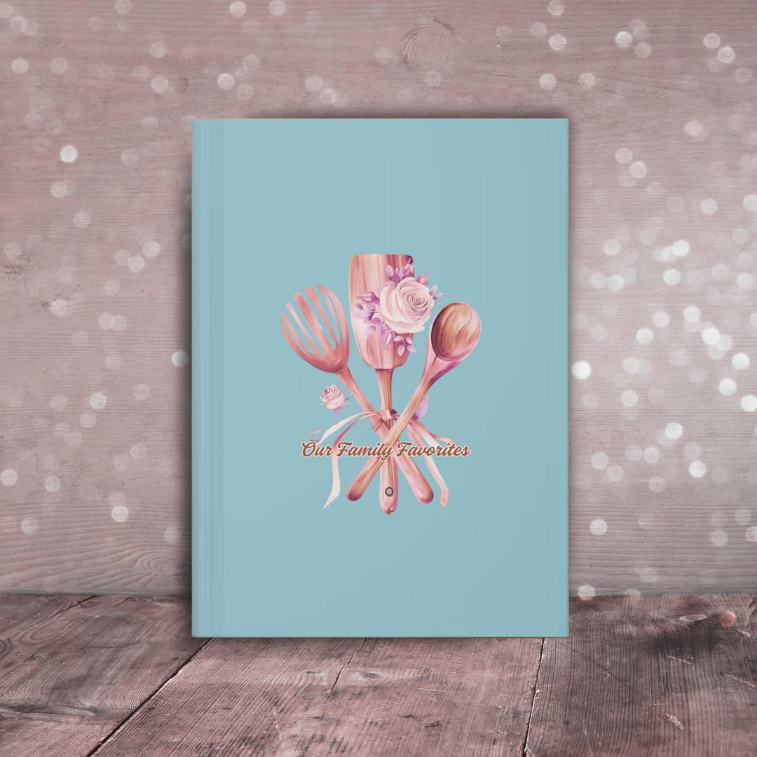 Personalized Recipe Cookbook Family Recipe Book Journal Kitchen Recipe ...