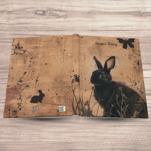 Whimsigoth Retro Goth Bunny Journal Dark Gothic Notebook Journal ...