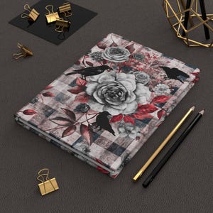 Gothic Raven Flowers Dark Academia Gothic Notebook Gothic Journal Gift ...