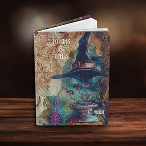 Spellbook Notebook Unique Journal Hardcover Notebook Personalized A5 ...