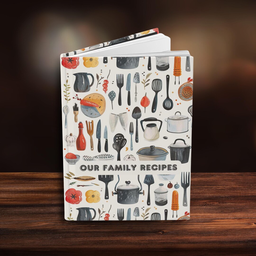 Family Recipes Book Journal Kitchen Recipe Journal Notebook Recipe Gift ...