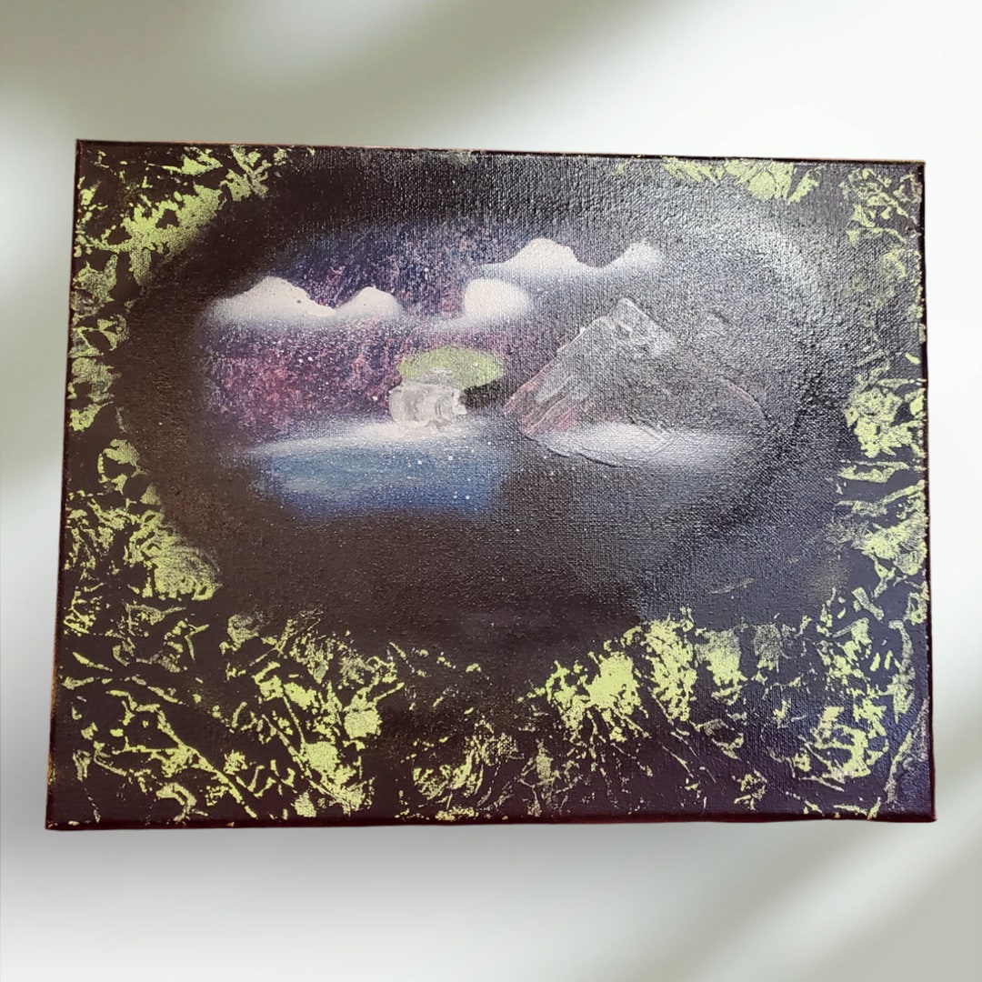 View From A Cave Spray Paint Art - Etsy