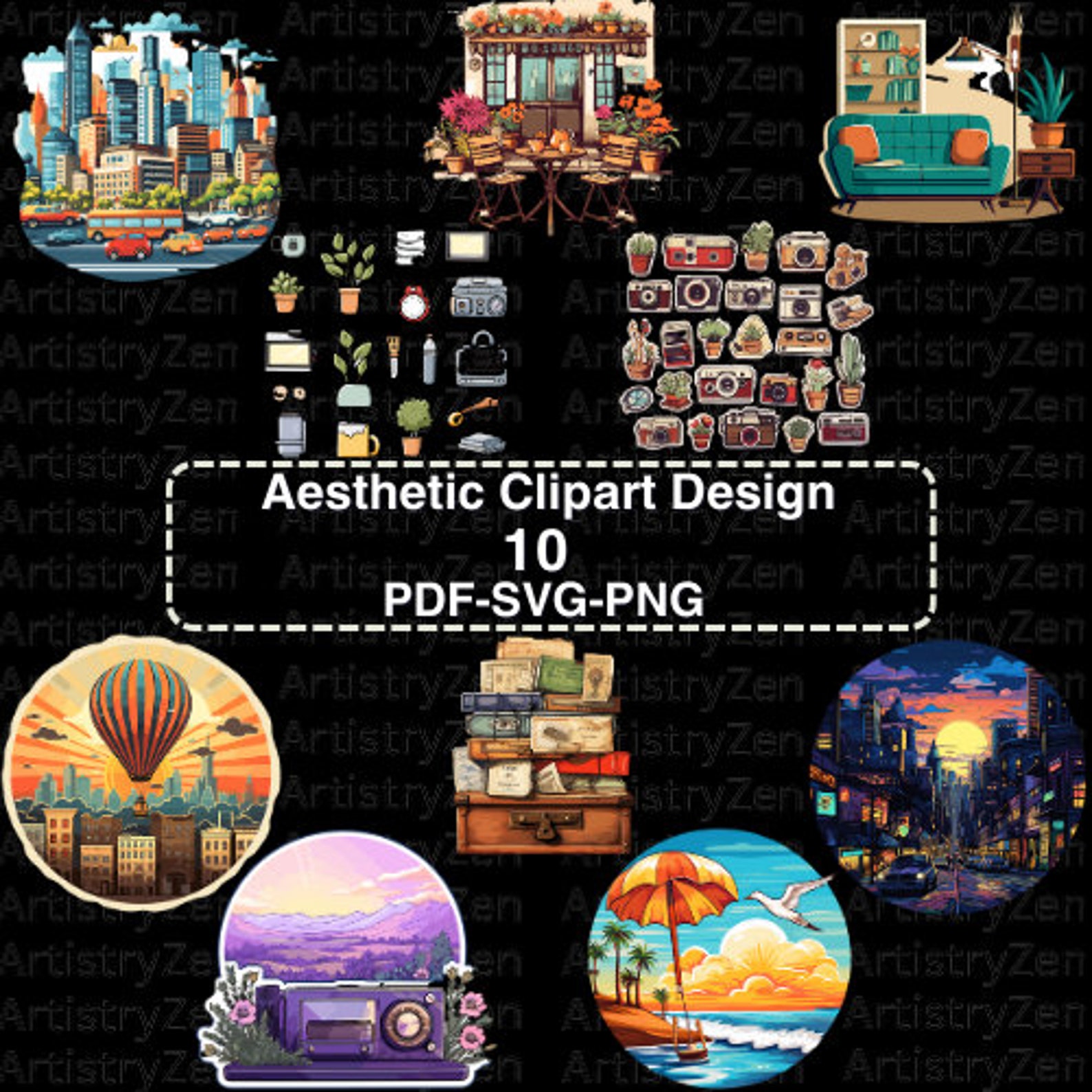 10 Aesthetic Svgs Bundle Aesthetic Svg Aesthetic Png - Etsy