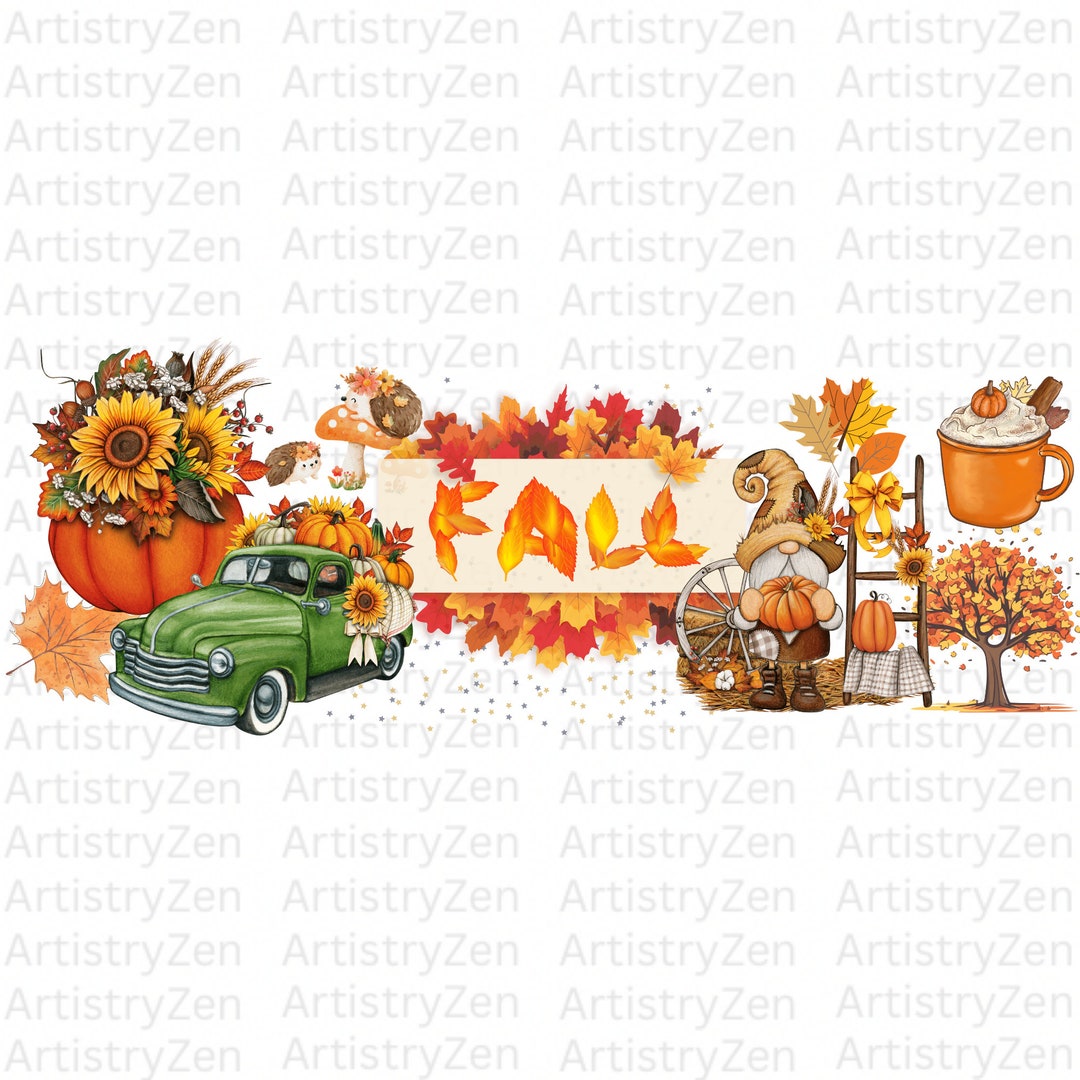 Fall Png, Pumpkin Png, Fall Clipart, Digital Art, Thanksgiving Png ...