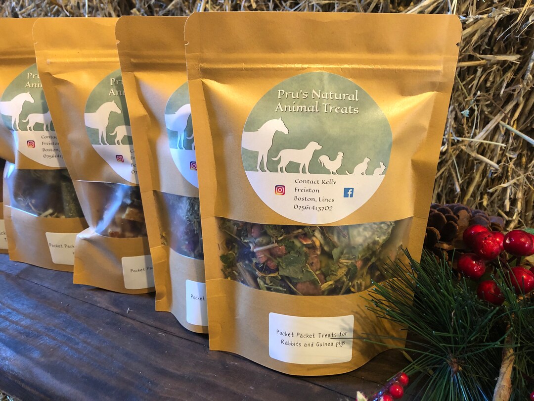 Natural Animal Treat Pocket Packets - Etsy