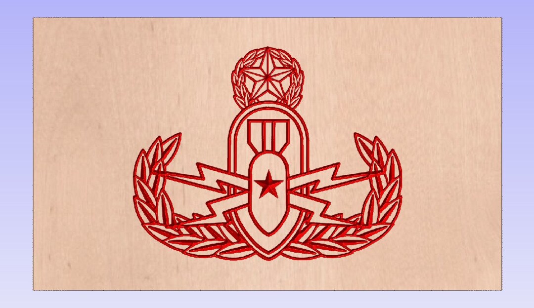 EOD Master Badge CRV File Vcarve - Etsy