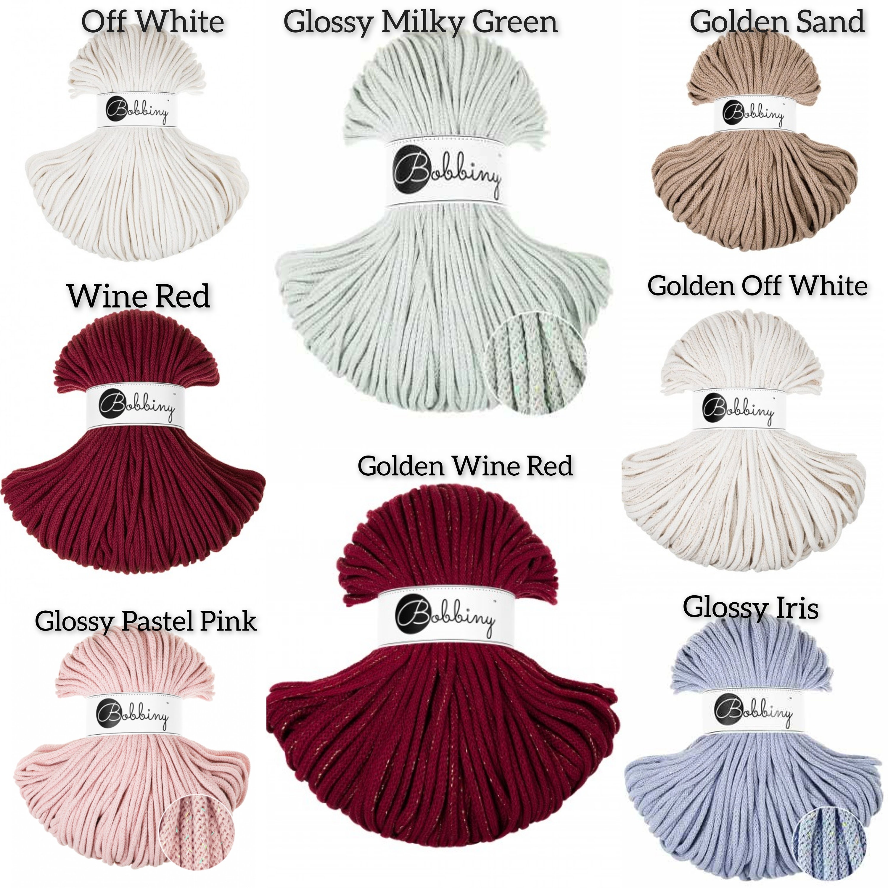 Bobbiny 9 Mm Braided Cord / Bobbiny Yarn 100 M - Etsy