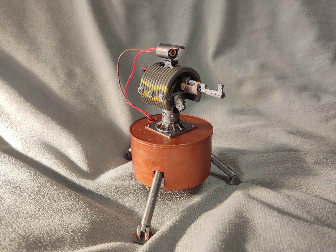 Painted Moving Rust 3D Printed Auto-turret USB C - Etsy