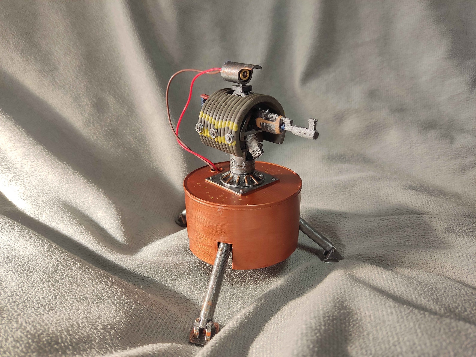 Painted Moving Rust 3D Printed Auto-turret USB C - Etsy