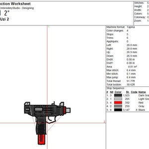 Weapons Embroidery Designs, Machine Embroidery File (digital Download ...