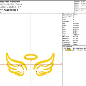 Angel Wings Embroidery Designs, Machine Embroidery Design, Instant ...
