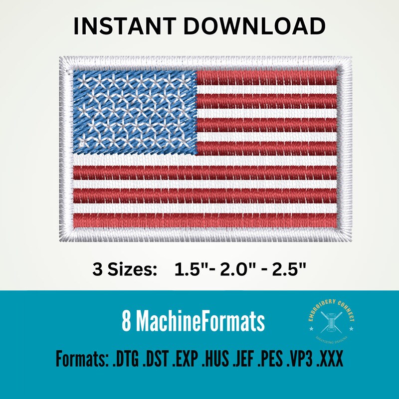 American Flag Patch Large Small American Flag Patch 3-Pack - Iron-On ...