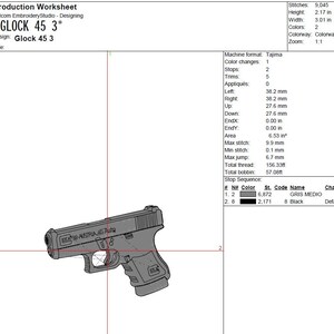 Weapons Embroidery Designs, Machine Embroidery File (digital Download ...