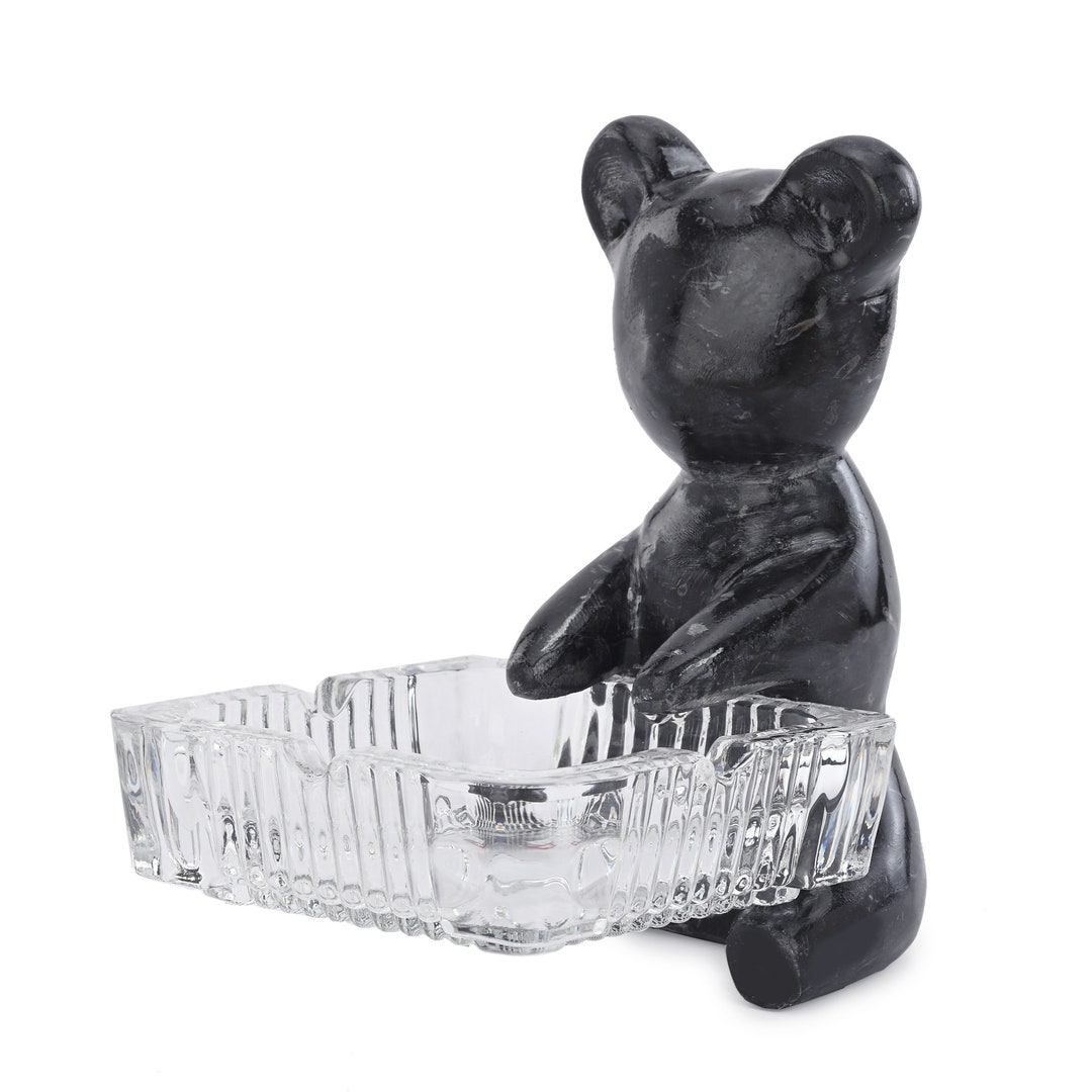 Stone Teddy Bear Ashtray - Etsy