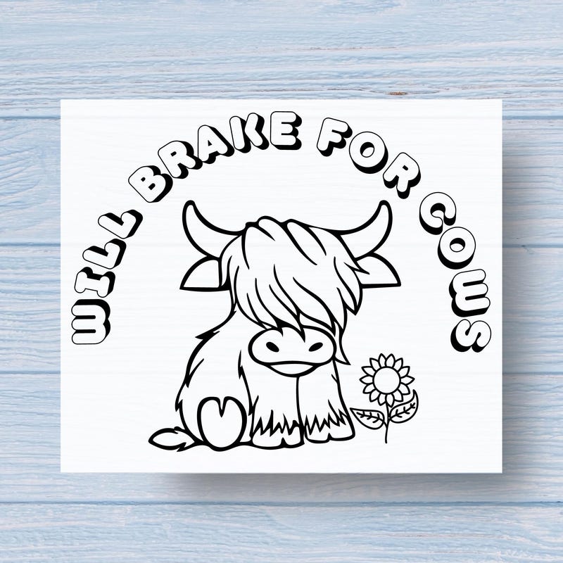 Cute Cow Print Stickers - Etsy