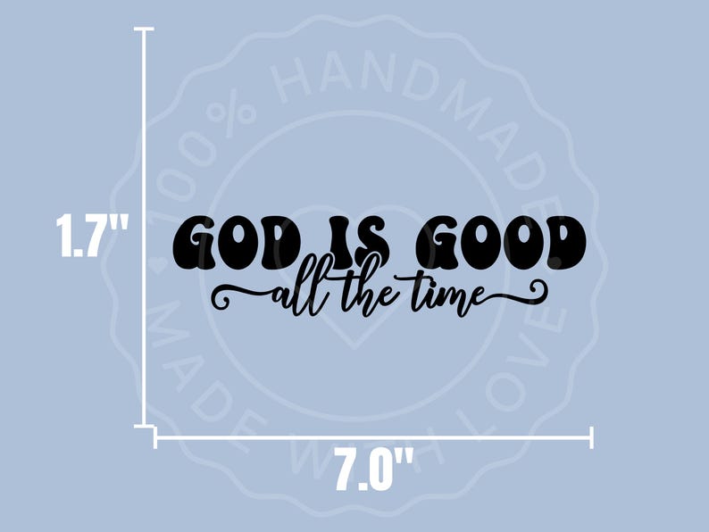 God is Good Vinyl Decal: Christian Car Sticker - Etsy
