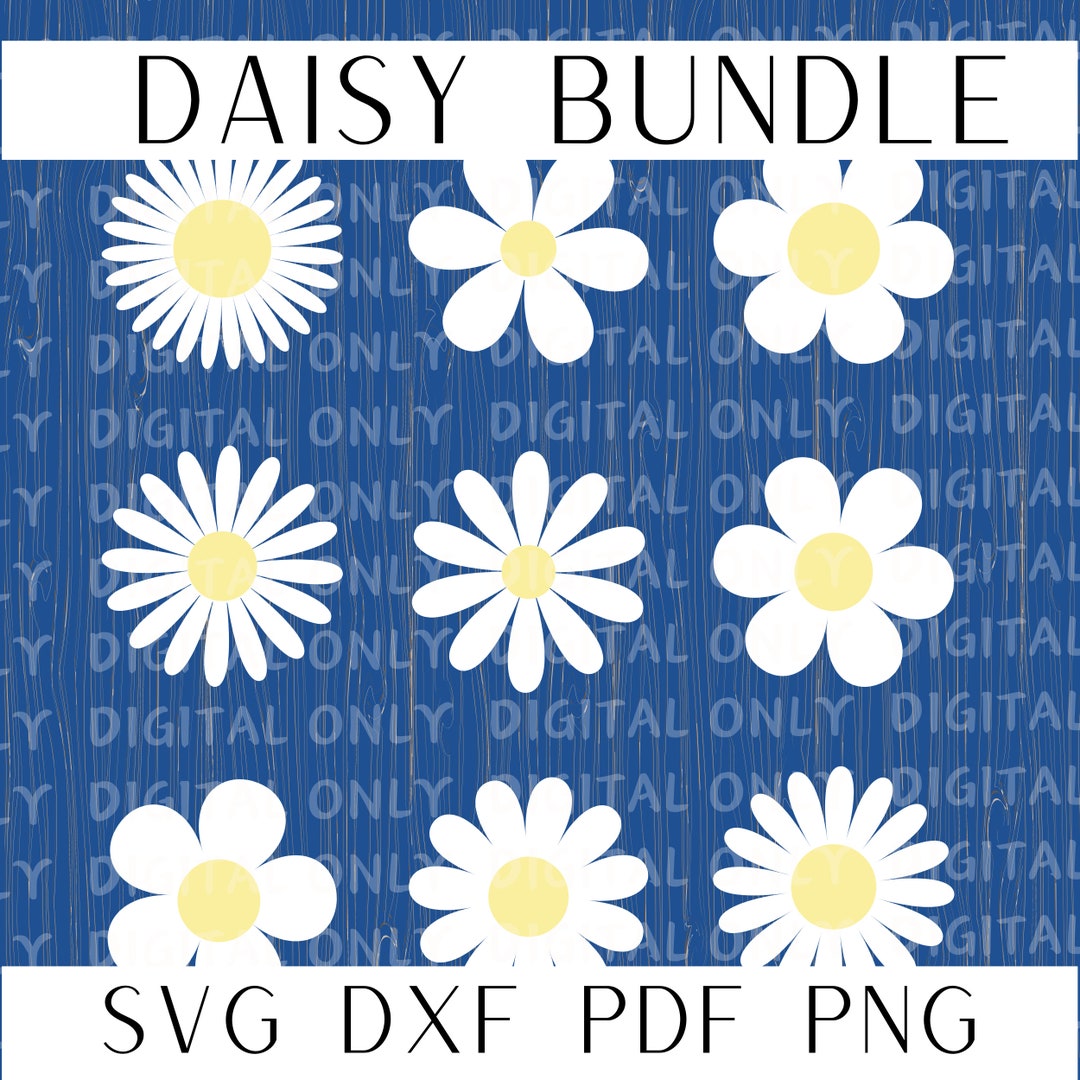 Daisy SVG Bundle Vector Cut File for Cricut Instant Download - Etsy