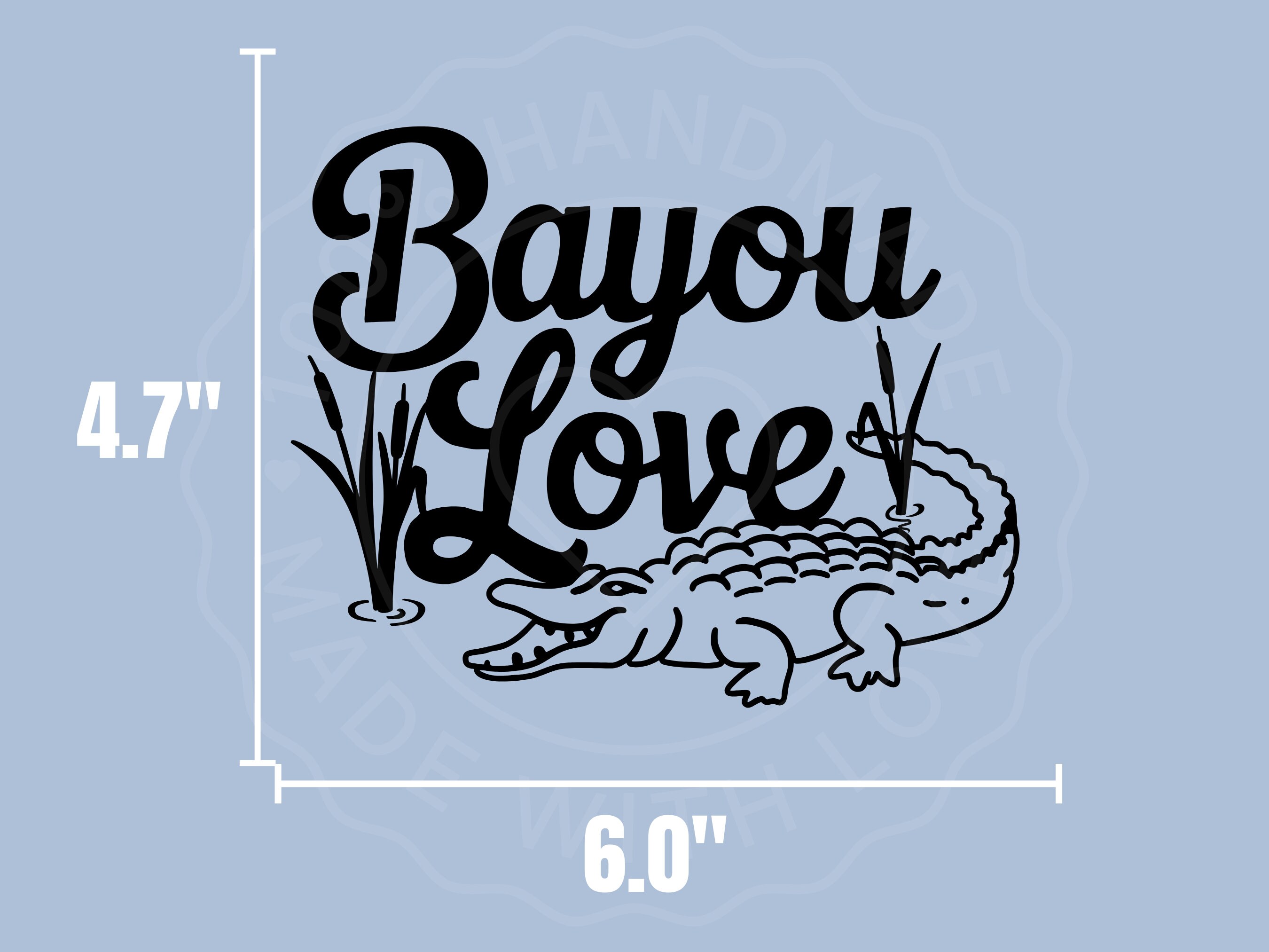 Bayou Gator Vinyl Decal: Car, Laptop Sticker - Etsy