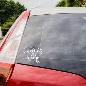 Cafecito Y Chisme Vinyl Decal, Chismosa Sticker, Cute Coffee Lover ...